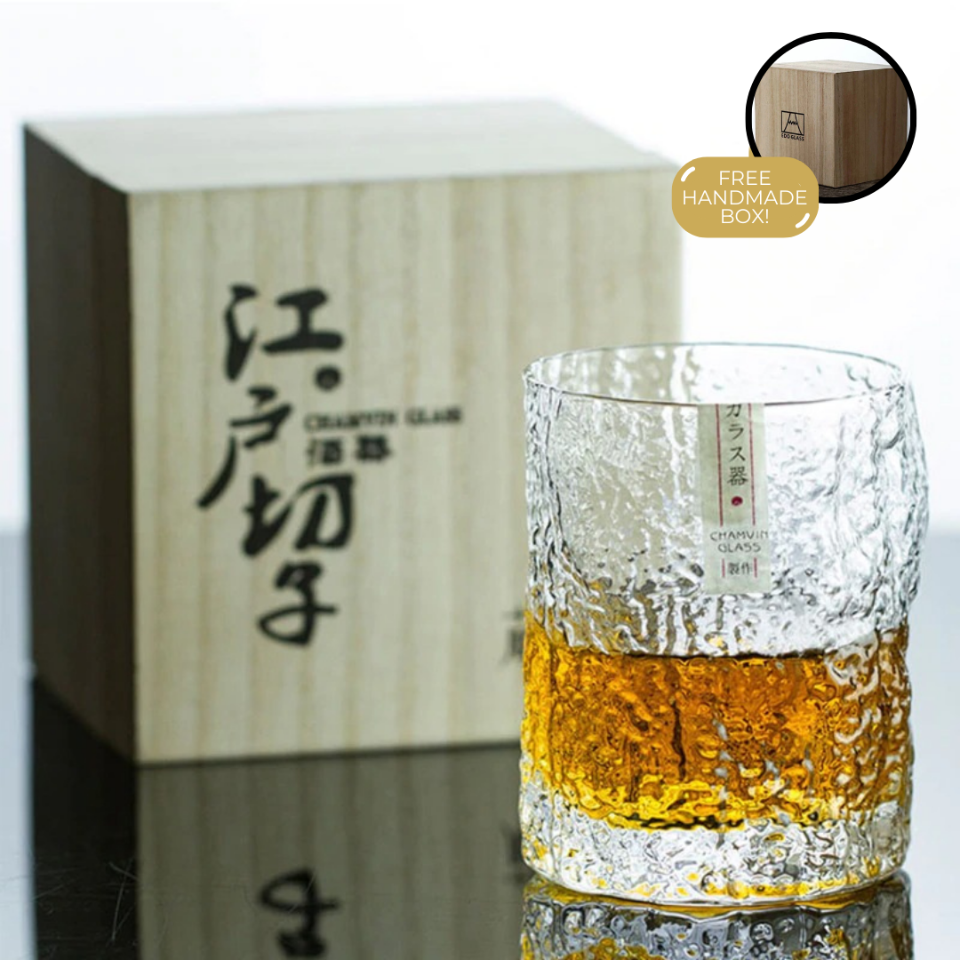 Hisame Japanese Whiskey Glass - Handmade Crystal Whisky Glasses